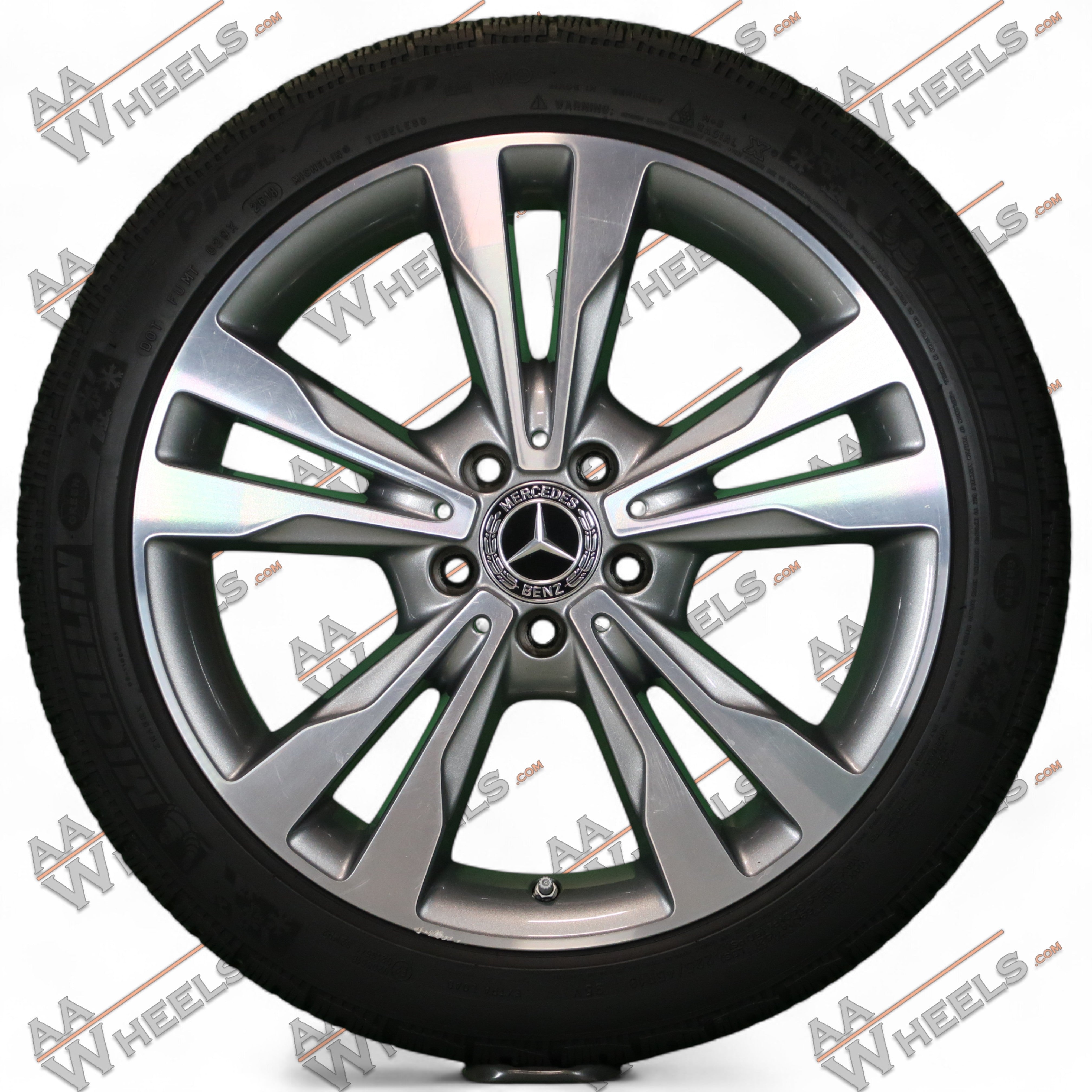 Mercedes C Klasse W205 originele Velgen 18 inch + winterbanden ...